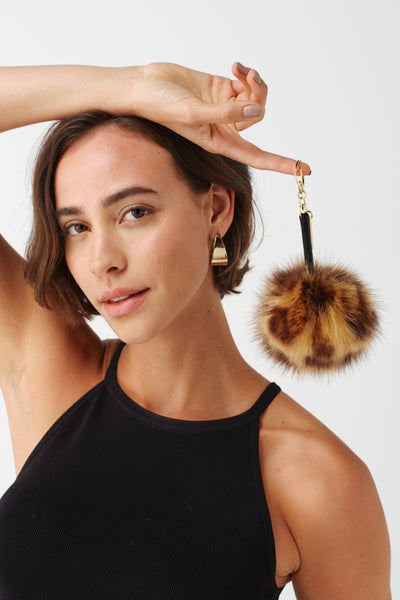 Faux Fur Pom Pom Keyring Bag Charms – Helen Moore